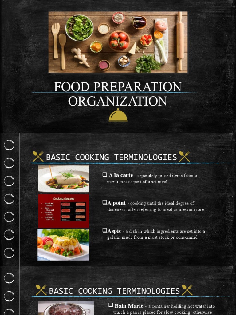 Food Preparation Organization | PDF | Cooking | Umami