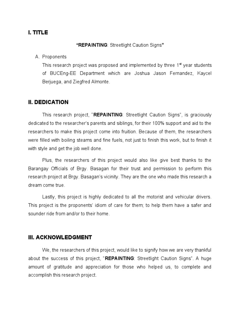 I. Title: "REPAINTING: Streetlight Caution Signs" | PDF | Street Light