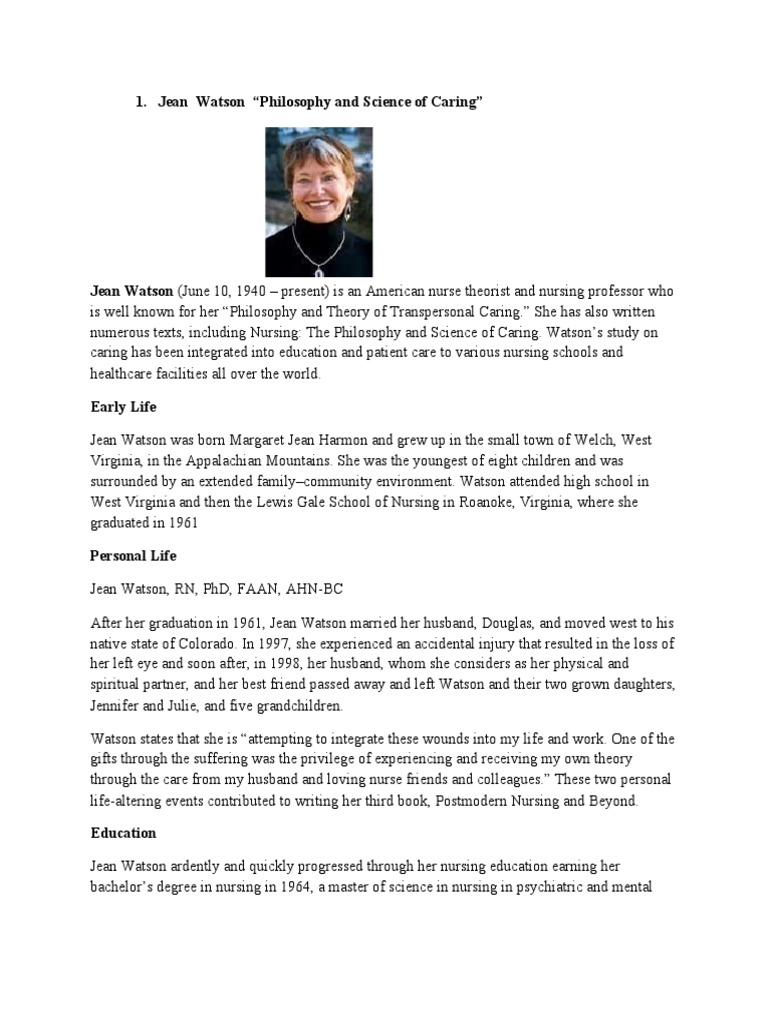 Jean Watson (TFN-3) | Download Free PDF | Expert | Love