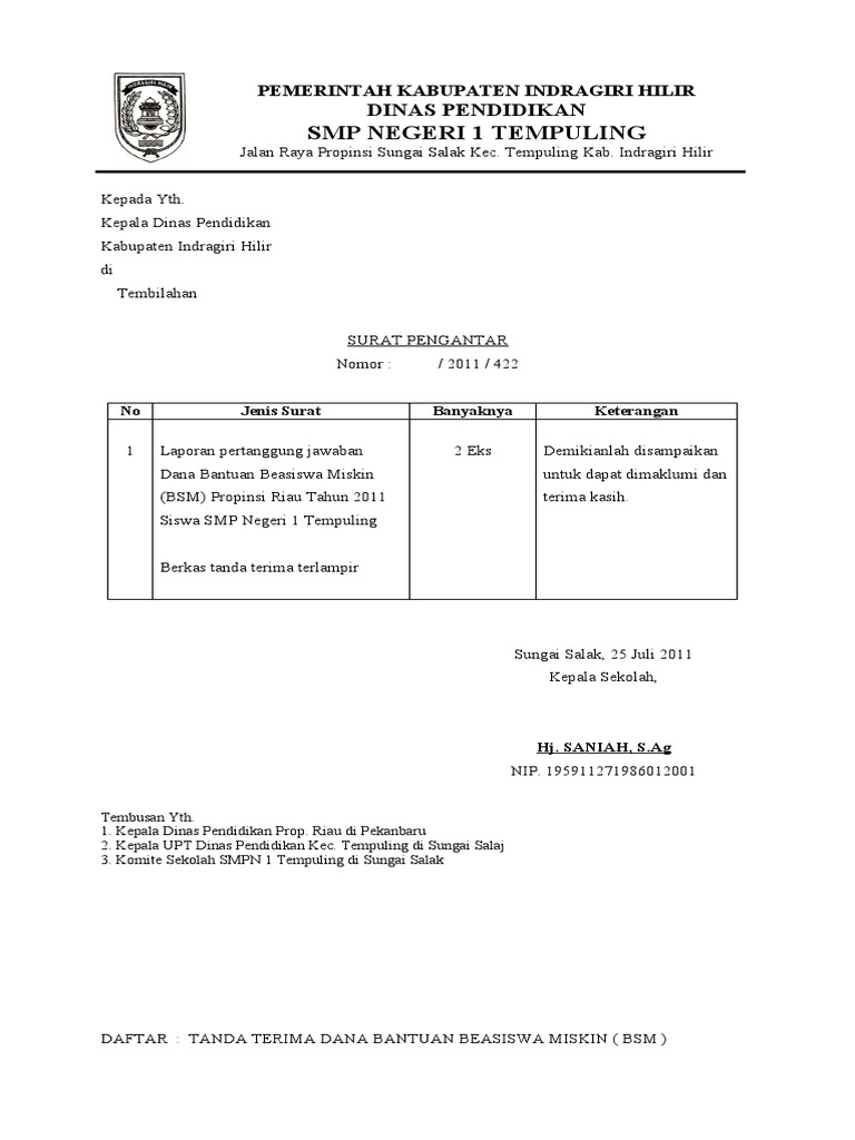 BSM SMPN 1 Tempuling | PDF