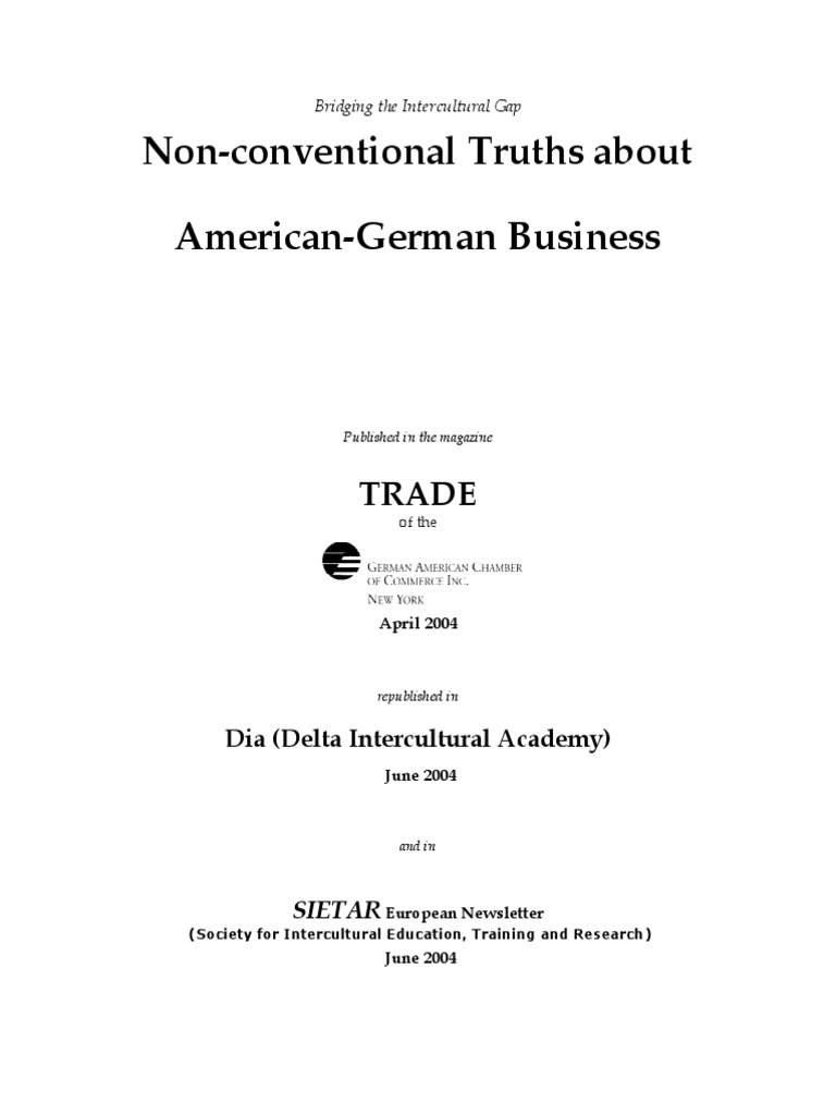 Non Conventional Truths | PDF | Cross Cultural Communication ...
