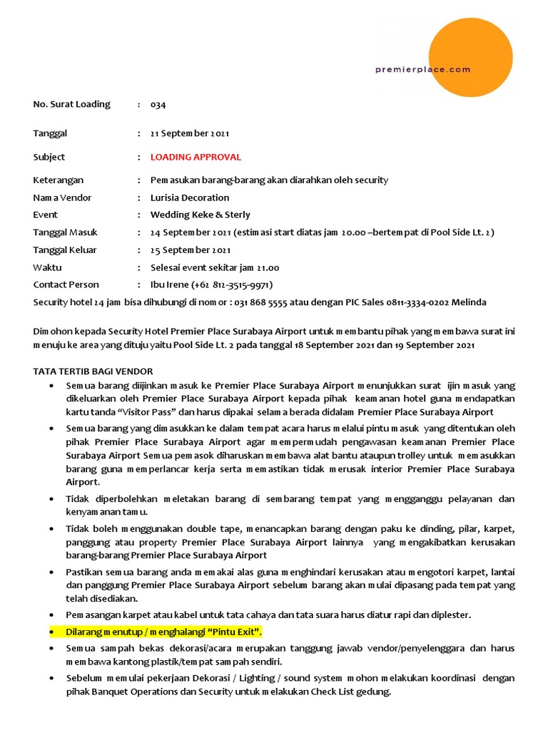 034-Loading Letter | PDF