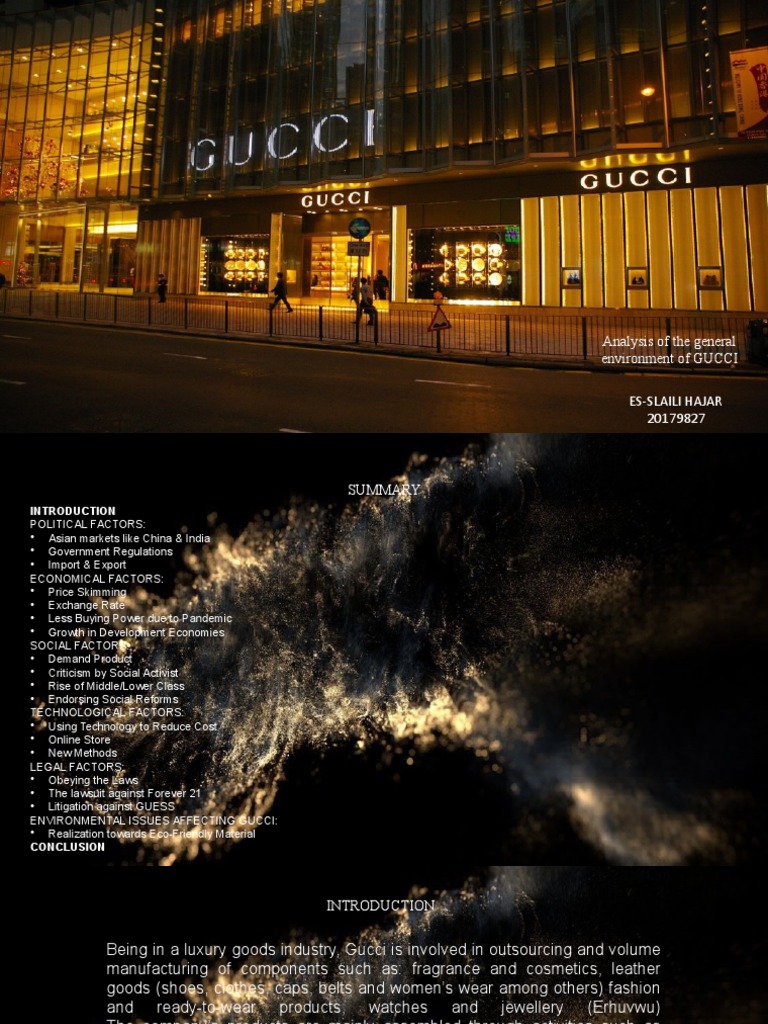 Analysis of The General Environment of GUCCI | PDF | Economic Growth ...