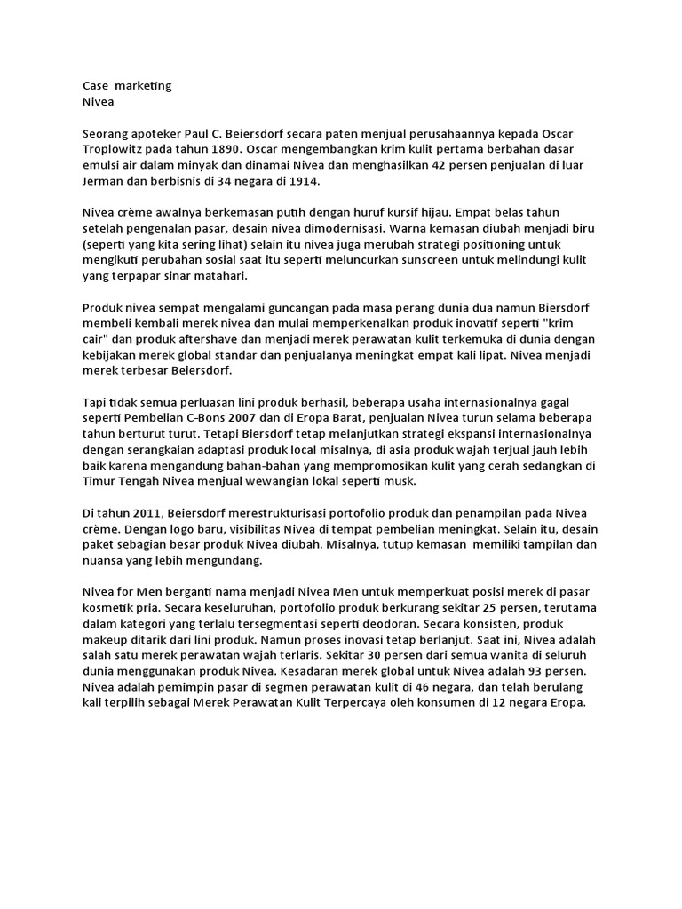 Rangkuman Case Marketing | PDF