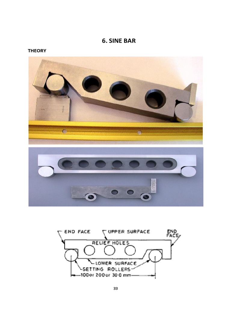 Sine Bar' | PDF | Angle | Sine