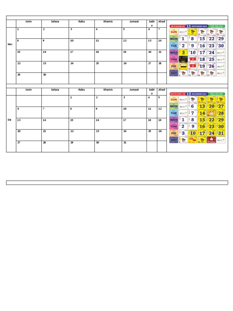 Isnin Selasa Rabu Khamis Jumaat Sabt U Ahad | PDF