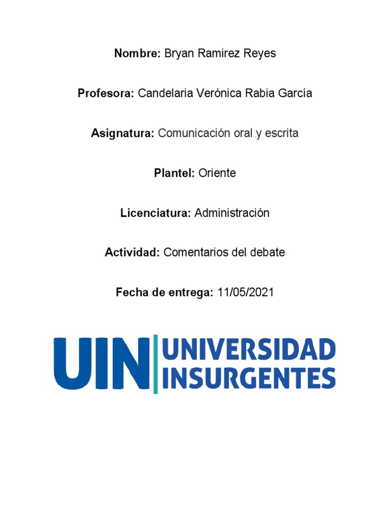 Ramirez Bryan Debate | PDF | Gobierno