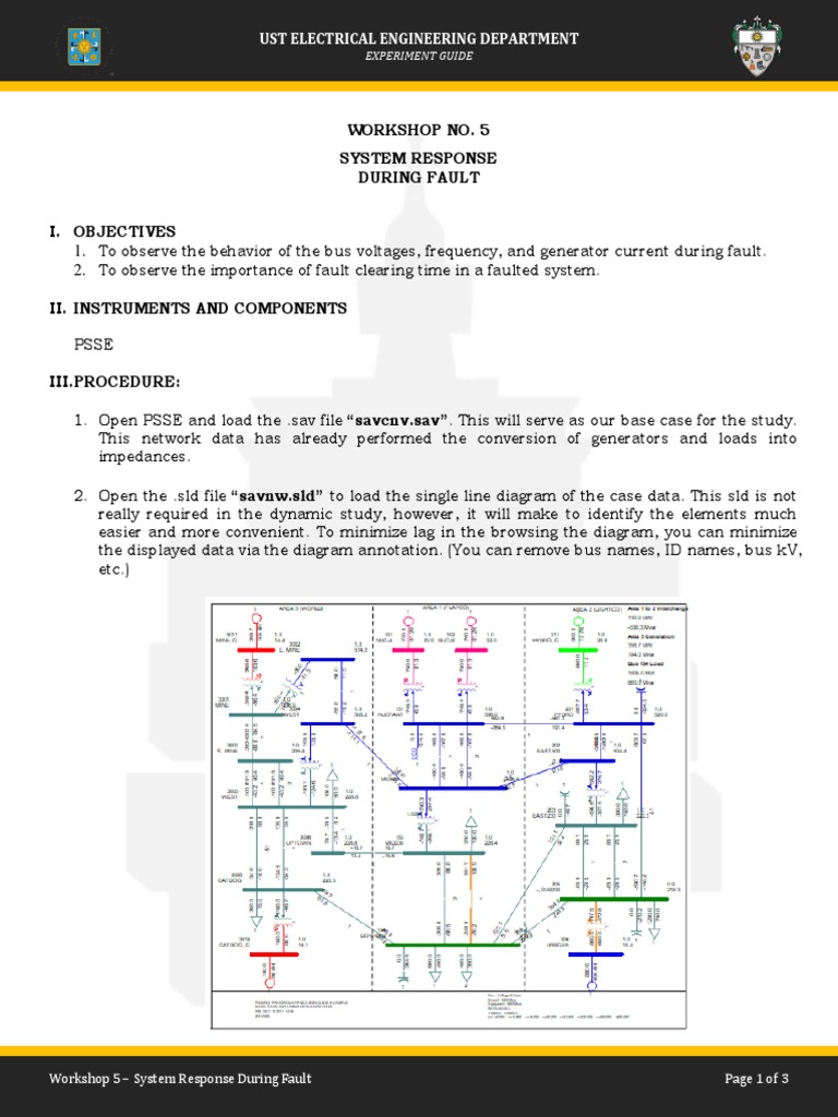 Workshop 5 - System Response During Fault | PDF | Electric Generator ...