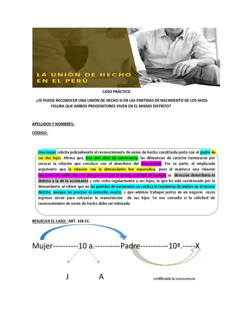 Caso de Union de Hecho | PDF
