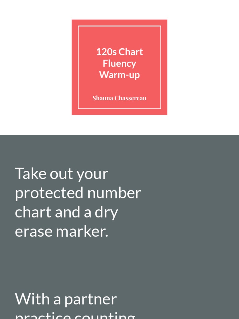 120s Chart Fluency Warm-Up | PDF