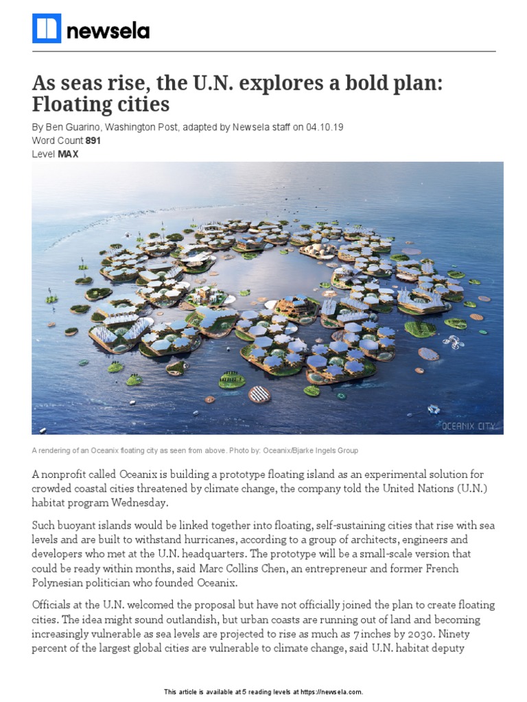 Oceanix's Floating Cities Proposal | PDF | Coast | Tropical Cyclones