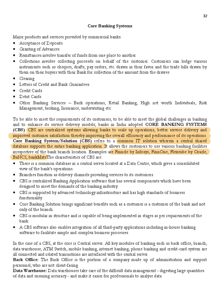 Core Banking Systems | PDF | Banks | Information Security