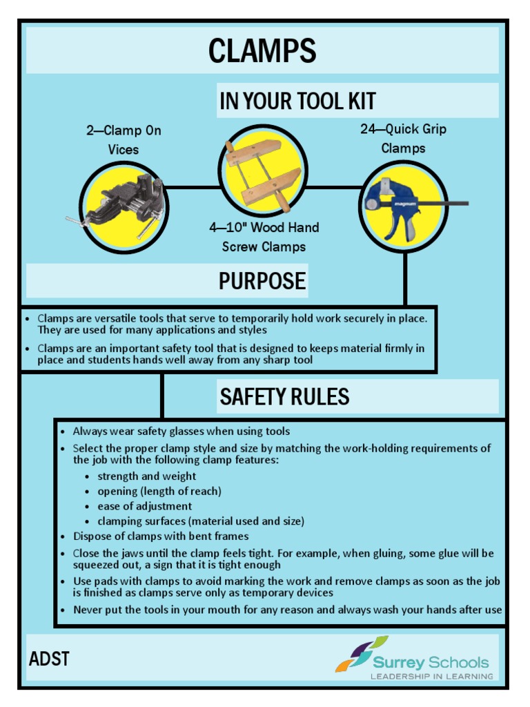 ADST Tool Information Sheet - Clamps | PDF