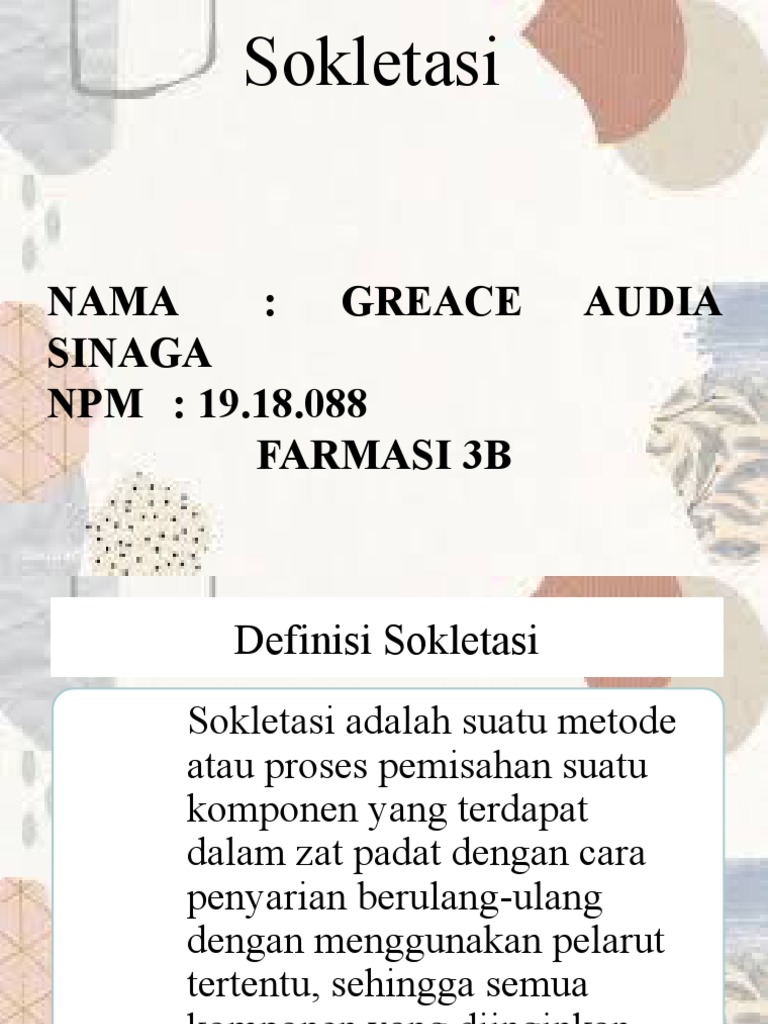 Sokletasi Greace Audia Sinaga | PDF | Sains & Matematika