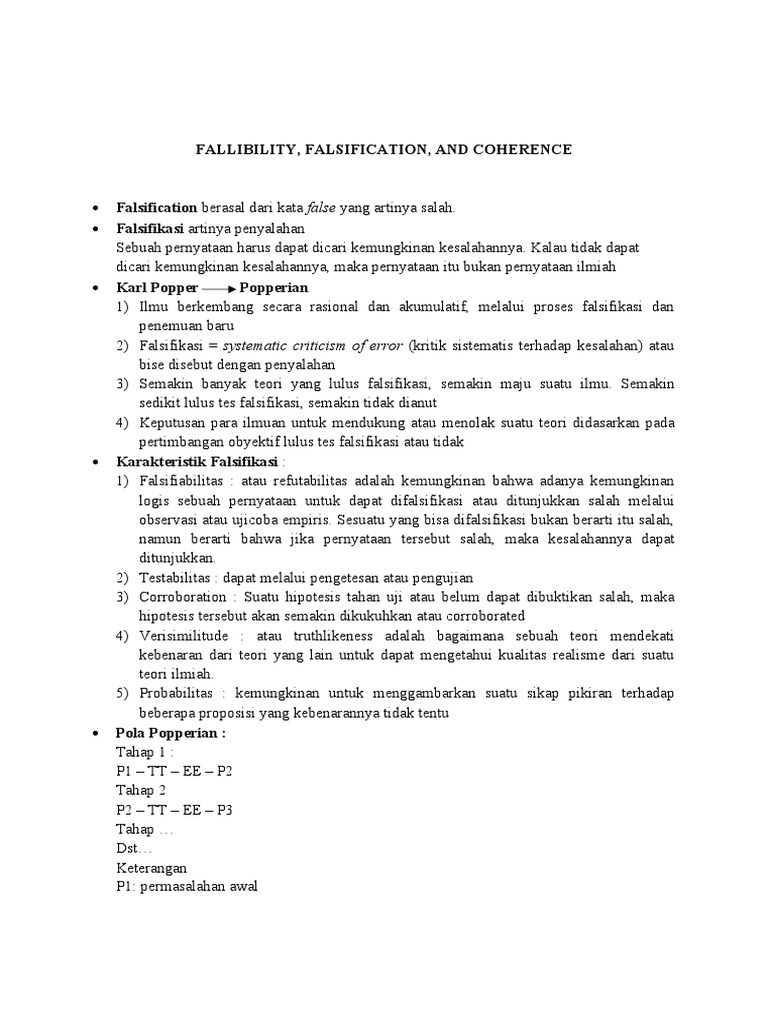 Falsification | PDF