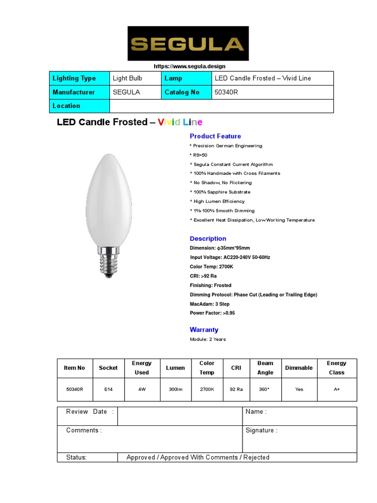Datasheet For LED 50340R | PDF | Incandescent Light Bulb | Lighting