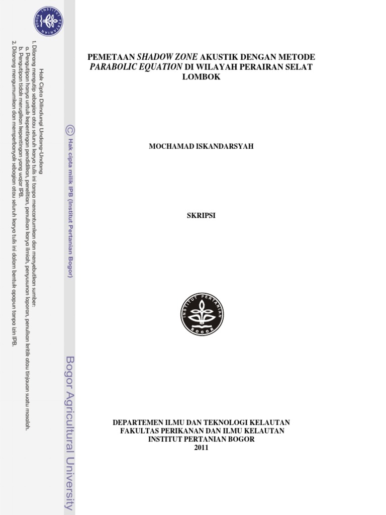 Adoc - Pub - Pemetaan Shadow Zone Akustik Dengan Metode Parabol | PDF