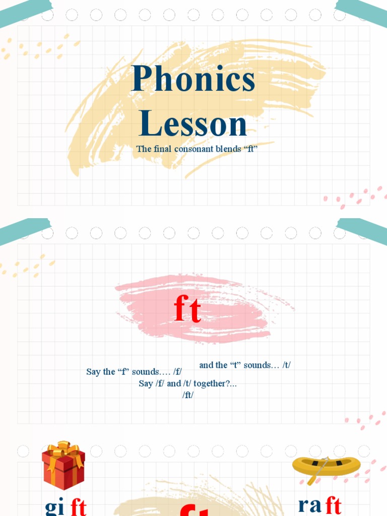 Phonics Lesson: The Final Consonant Blends "FT" | PDF | Language Arts ...