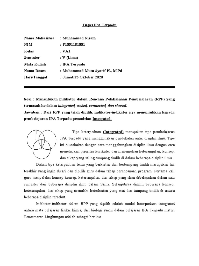 RPP Cooperative Learning Tipe STAD | PDF | Kesehatan Holistik | Sains ...