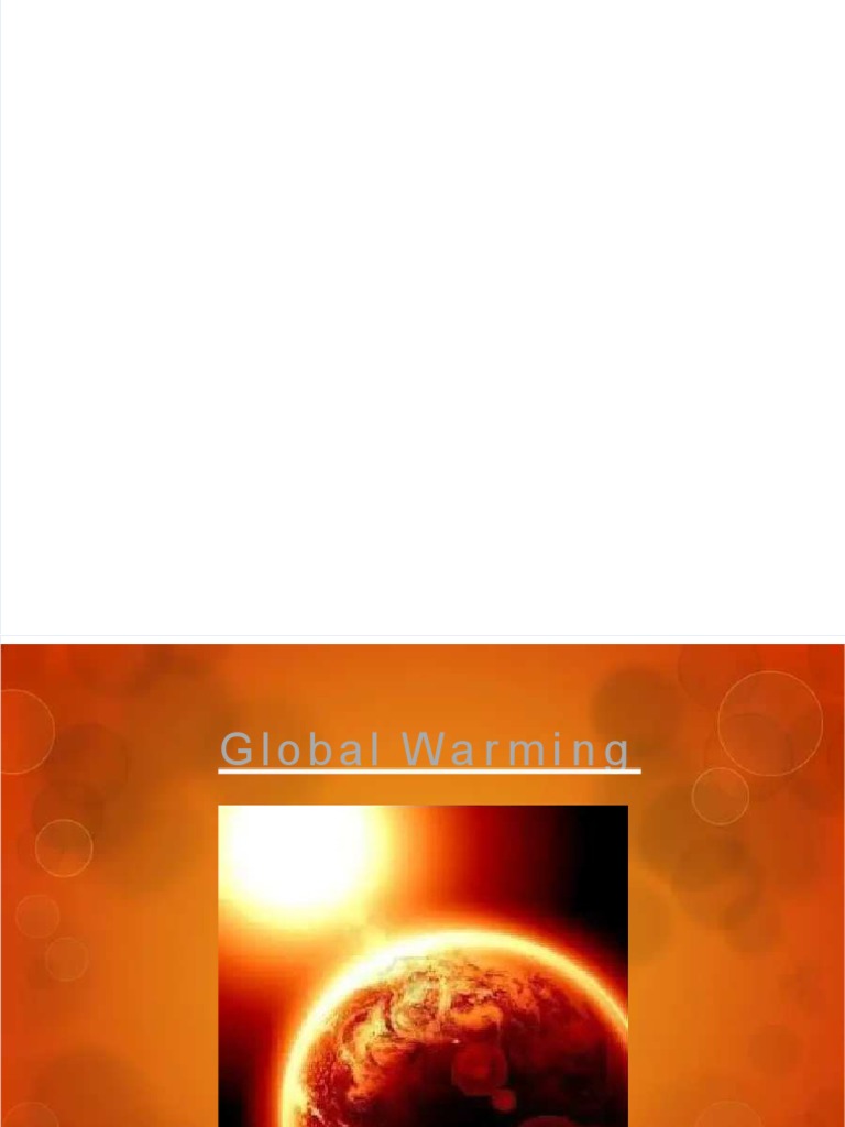 PDF Global Warming Powerpoint Presentation | PDF