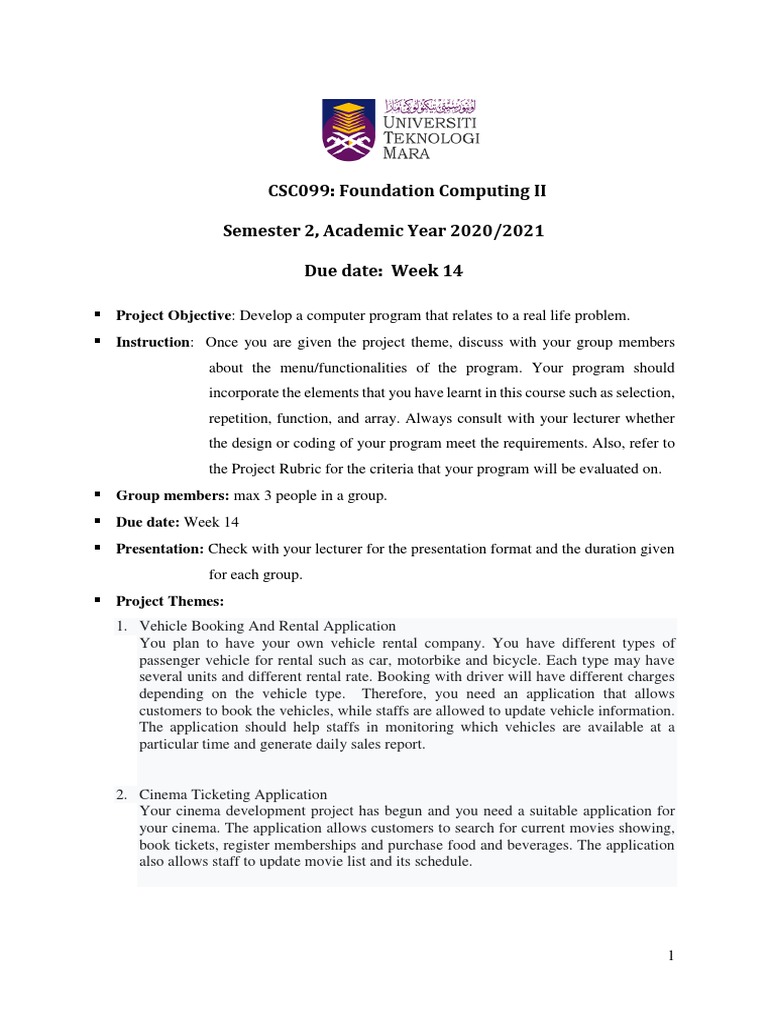 CSC099 Group Project 2021 | PDF | Libraries | Online Banking