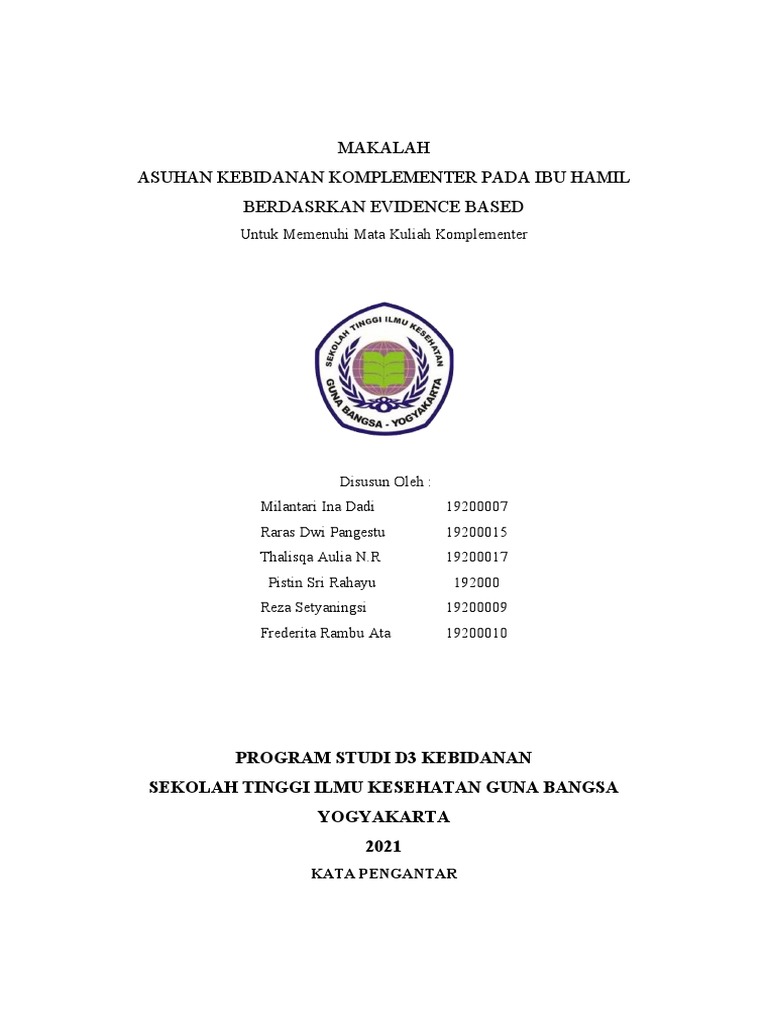 Asuhan Kebidanan Komplementer Ibu Hamil | PDF | Pengembangan Diri ...