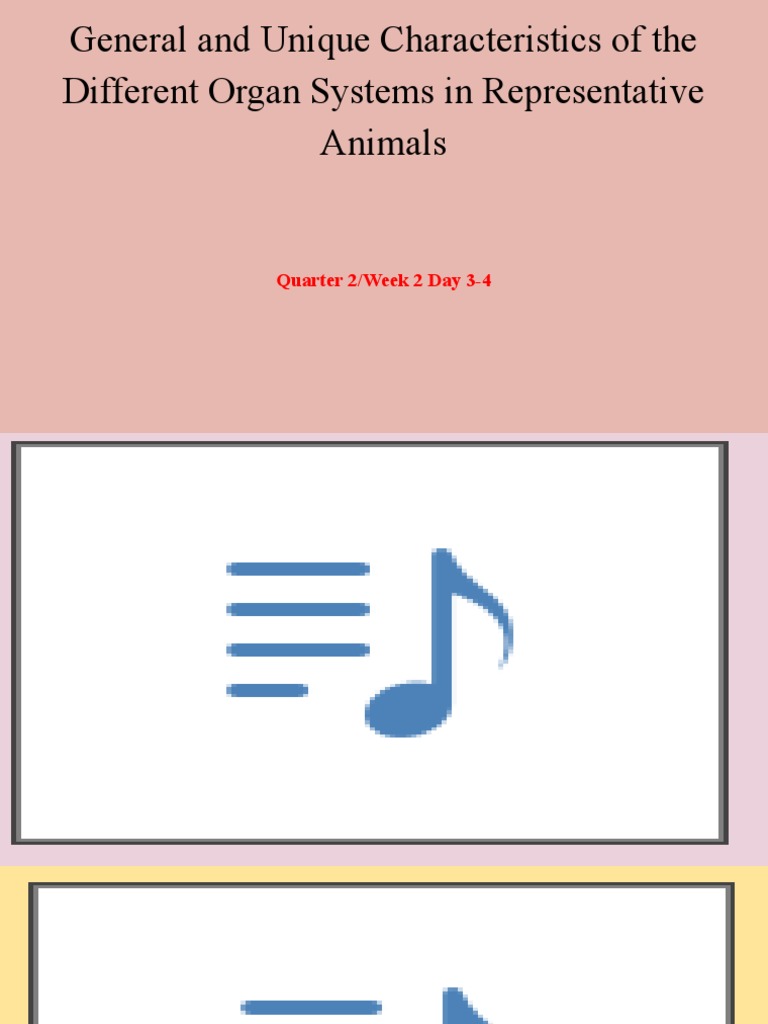 General and Unique Characteristics of The Different Organ Systems in ...