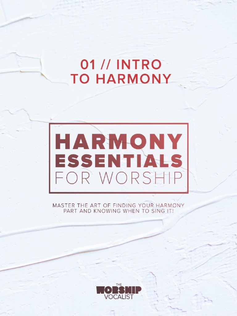 Harmony Essentials For Worship Workbook | PDF | Aaron | Chord (Music)
