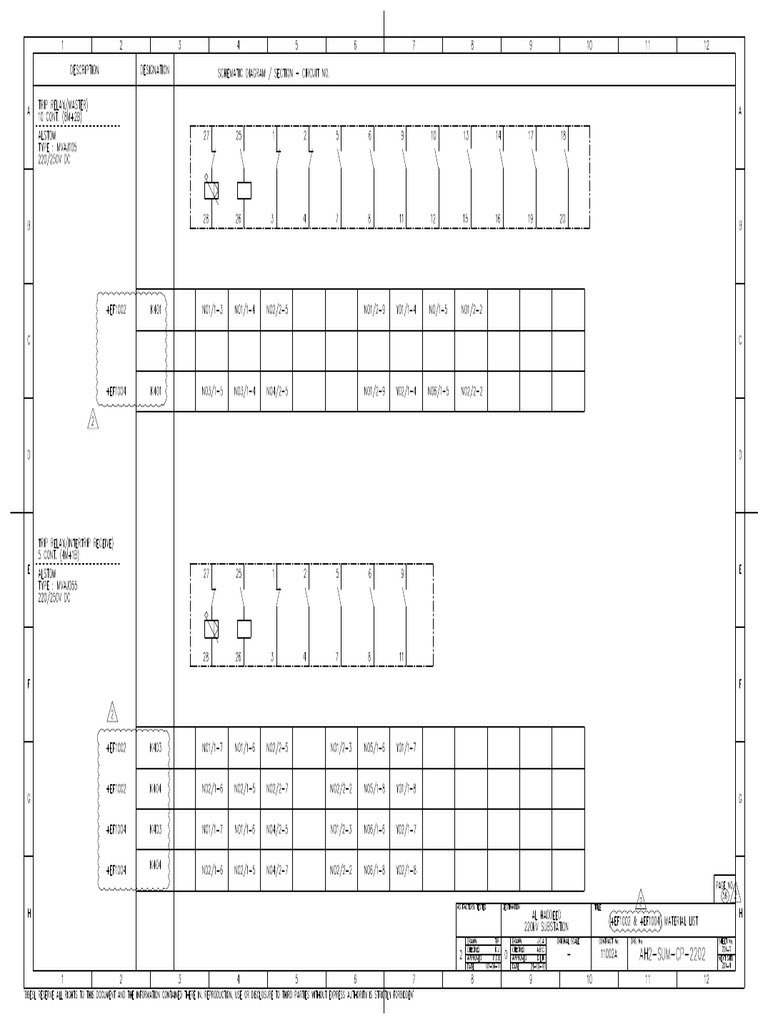 Alstom - MVAJ105 Connection Diagram | PDF