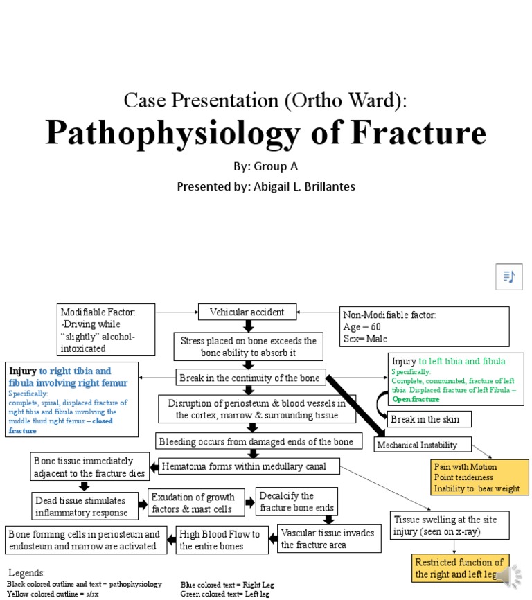 Case Presentation (Ortho Ward) :: Pathophysiology of Fracture | PDF | Bone | Bone Marrow