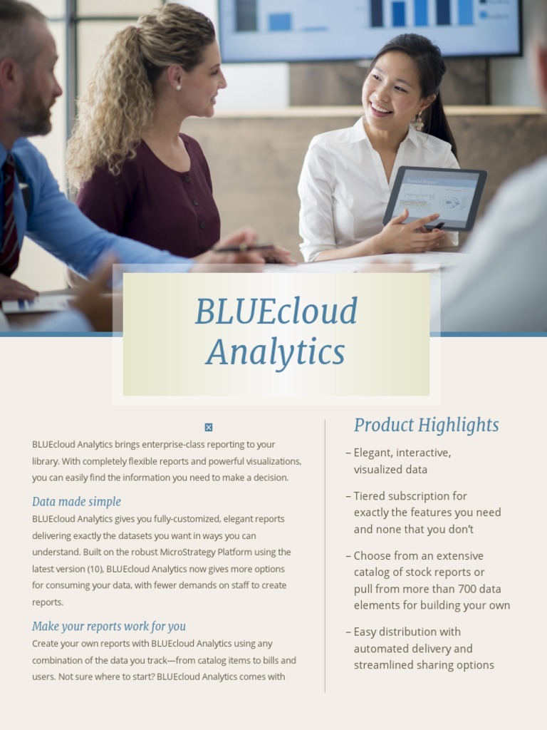 Bluecloud Analytics: Product Highlights | PDF | Analytics | Computer Data