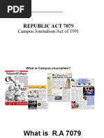 Ra 7079 Irr | PDF | Journalism | Students