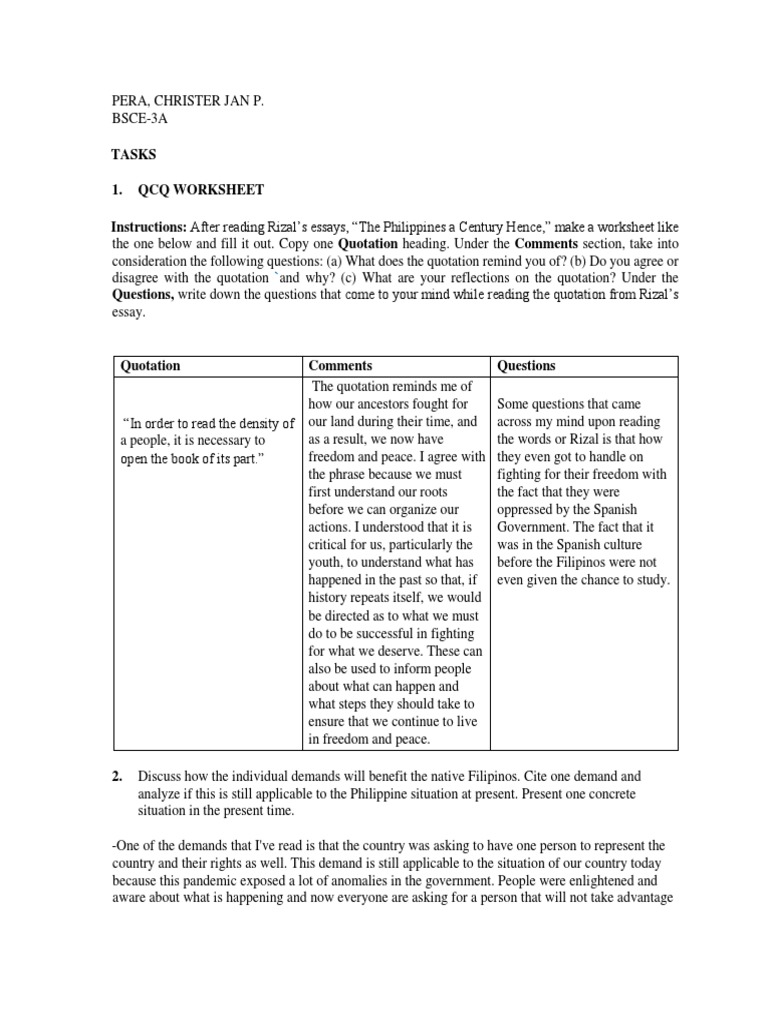 Bsce - 3a Pera, Christer Jan P. Rizal Task 1 | PDF