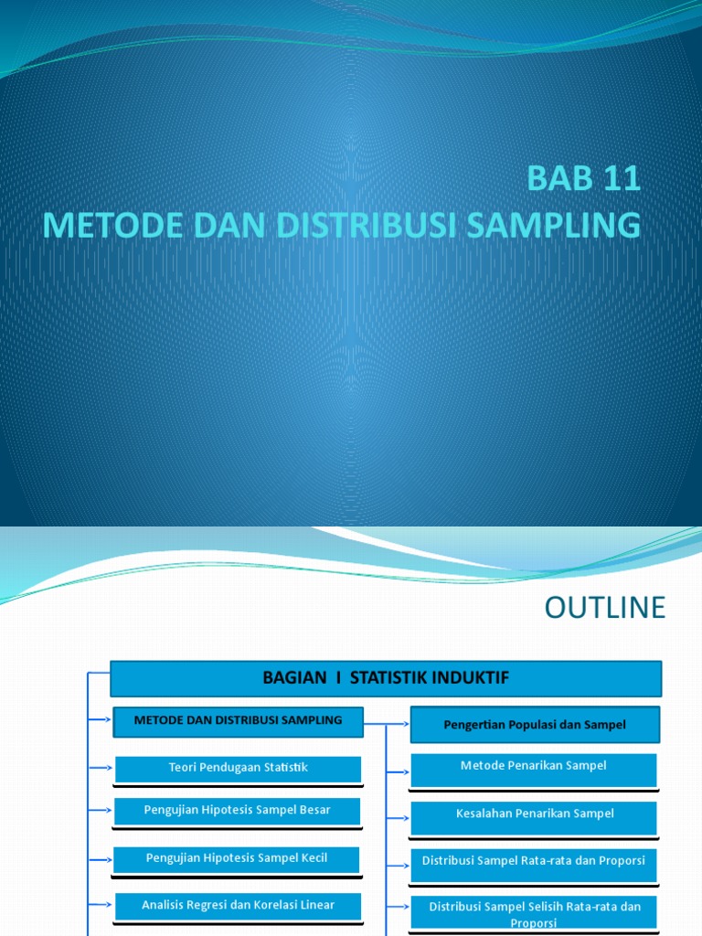 Bab 11 Metode Dan Distribusi Sampling | PDF