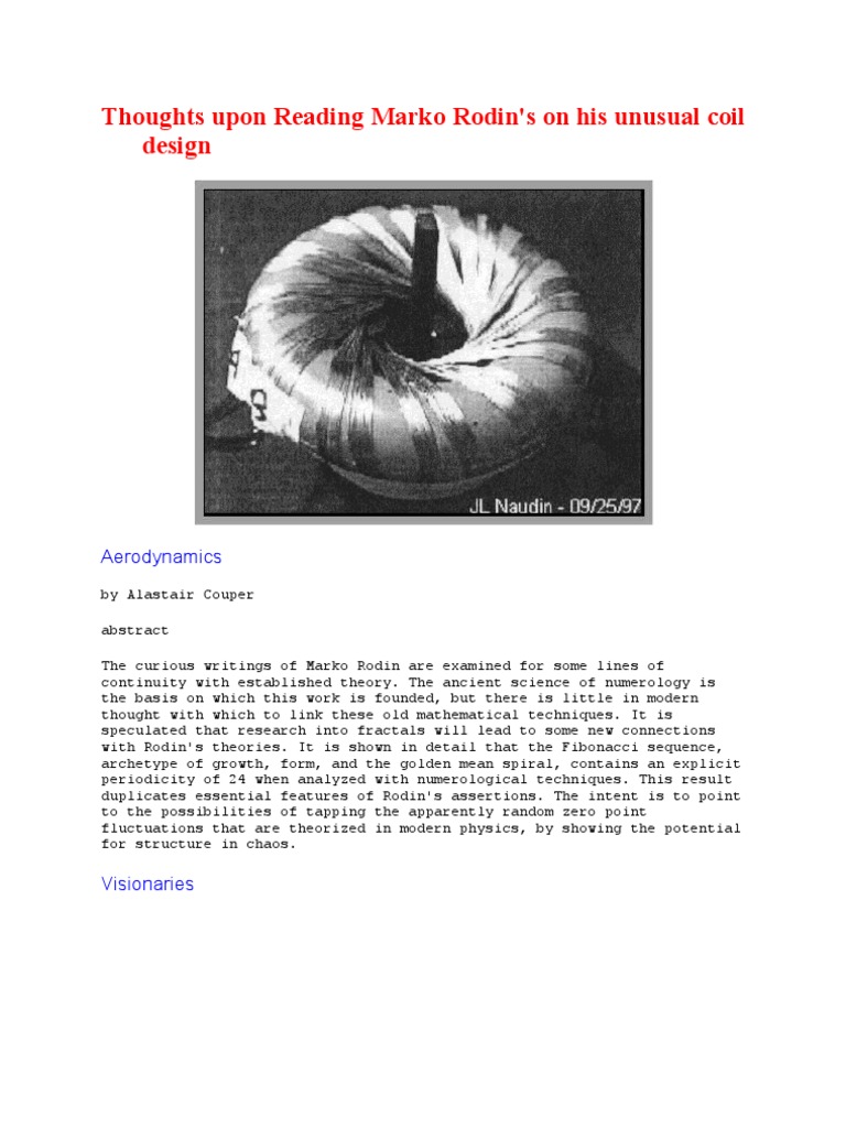Thoughts Upon Reading Marko Rodin | PDF | Electron | Quantum Mechanics