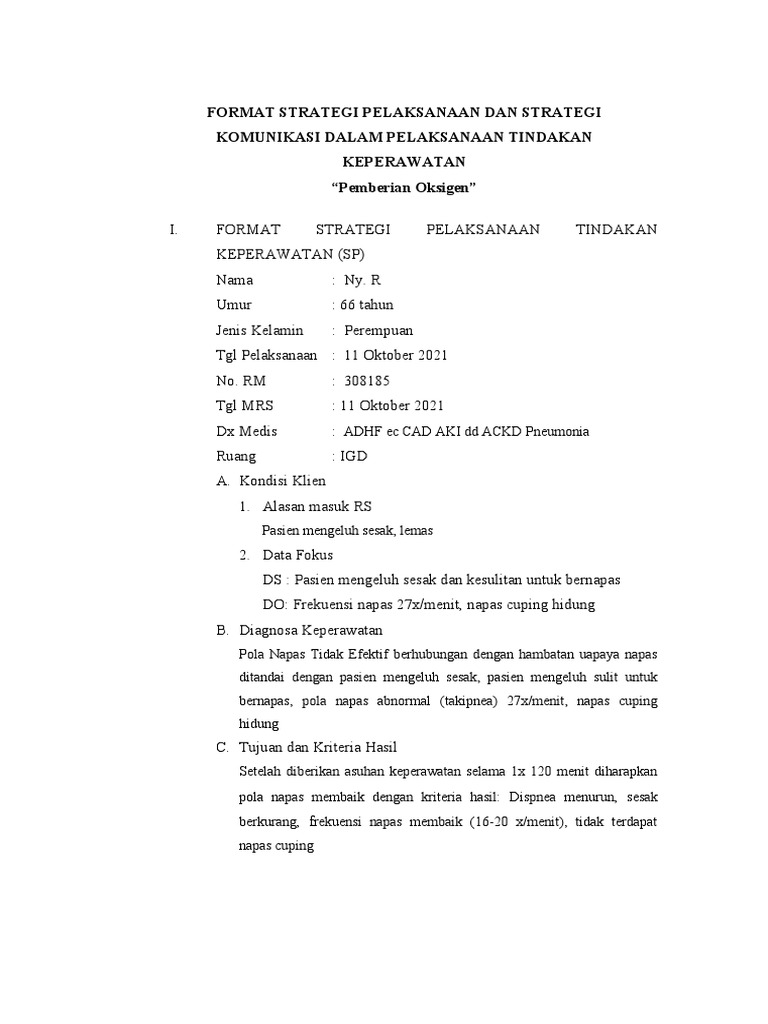 Spsk Oksigen Ni Kadek Ari Santi Pdf