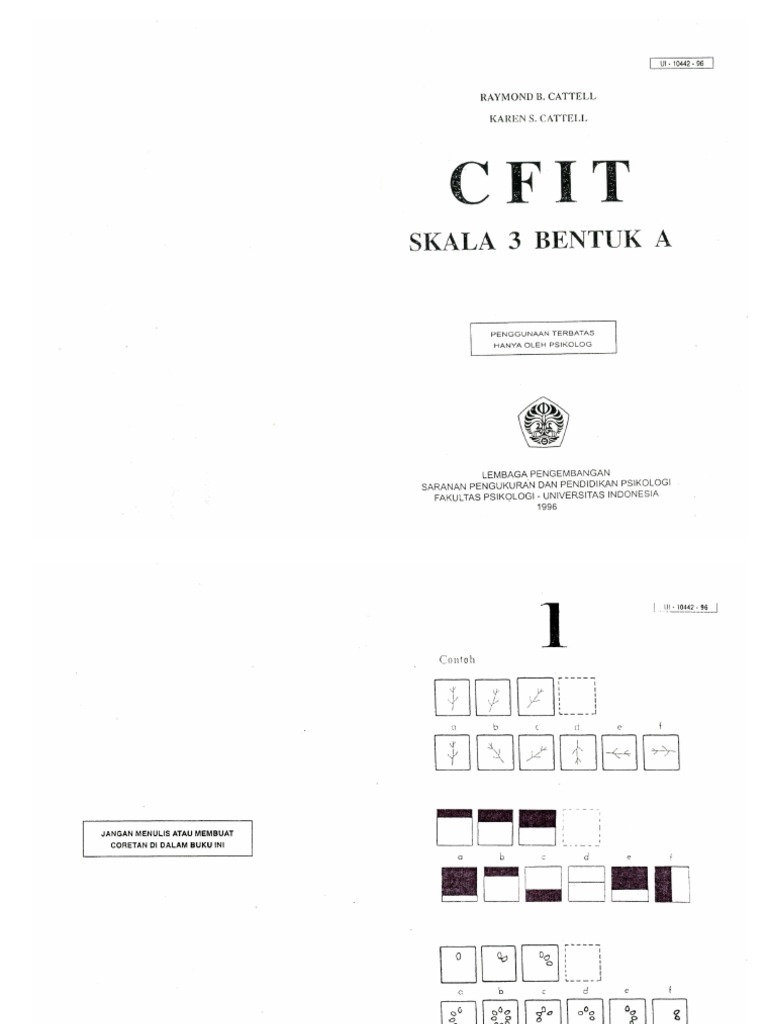 Soal CFIT (Update) | PDF