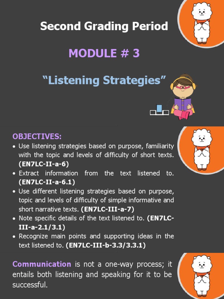 Second Grading Period: Module # 3 | Download Free PDF | Communication ...