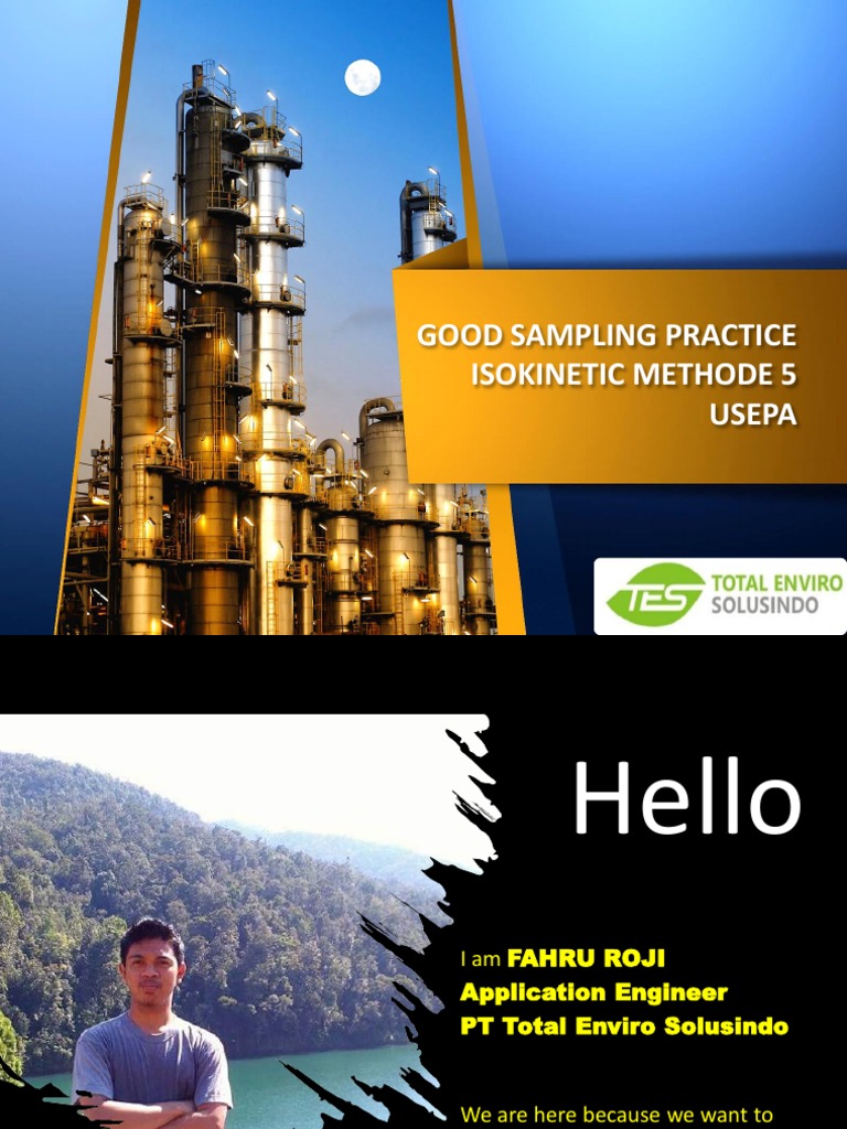 Good Sampling Practice Isokinetik Method 5 USEPA PT - TOTAL ENVIRO SOLUSINDO | PDF