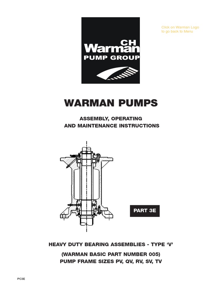 Warman Pumps: Assembly, Operating and Maintenance Instructions | PDF ...