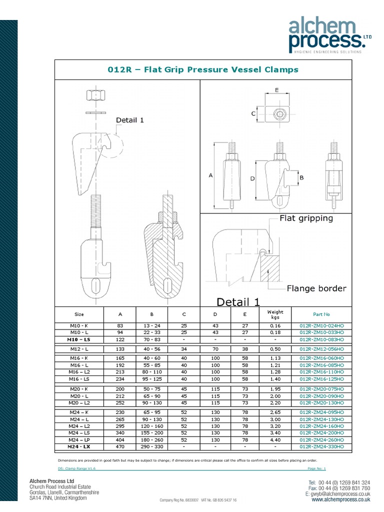 Pressure Vessel Clamp Specifications | PDF | Iron | Chemistry