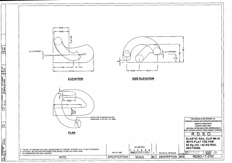 DRG No. of Erc Mk-III Rdso-T-3701 | PDF