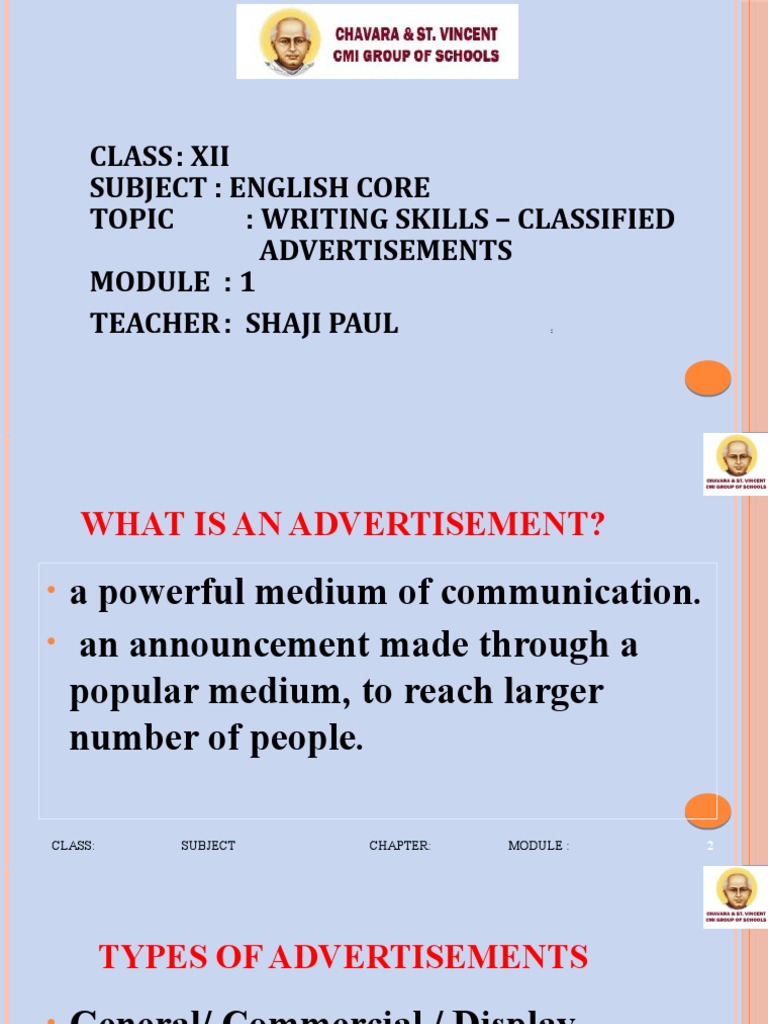 Drafting Effective Classified Advertisements: A Guide to Conveying ...