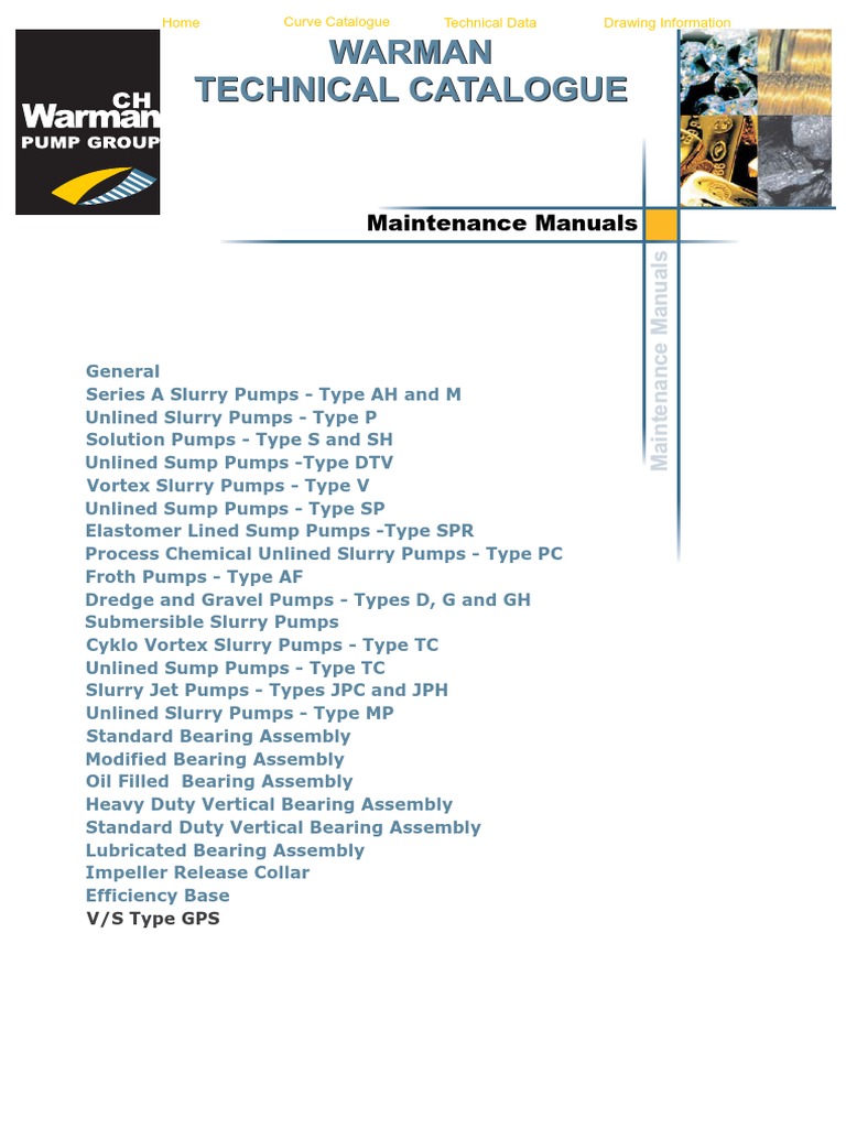 Warman Technical Catalogue | PDF
