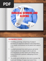 CHECKLIST Gowning and Gloving | PDF | Hand | Glove