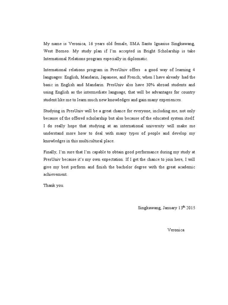 Contoh Study Plan | PDF