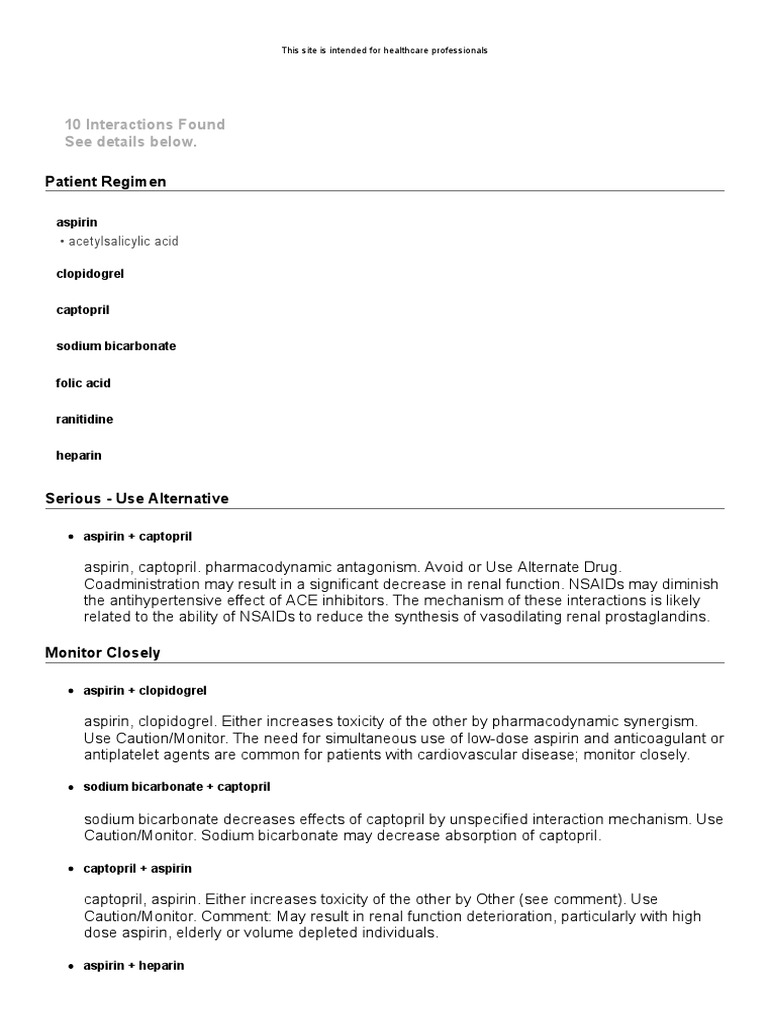 Drug Interactions Checker - Medscape Drug Reference Database | PDF ...