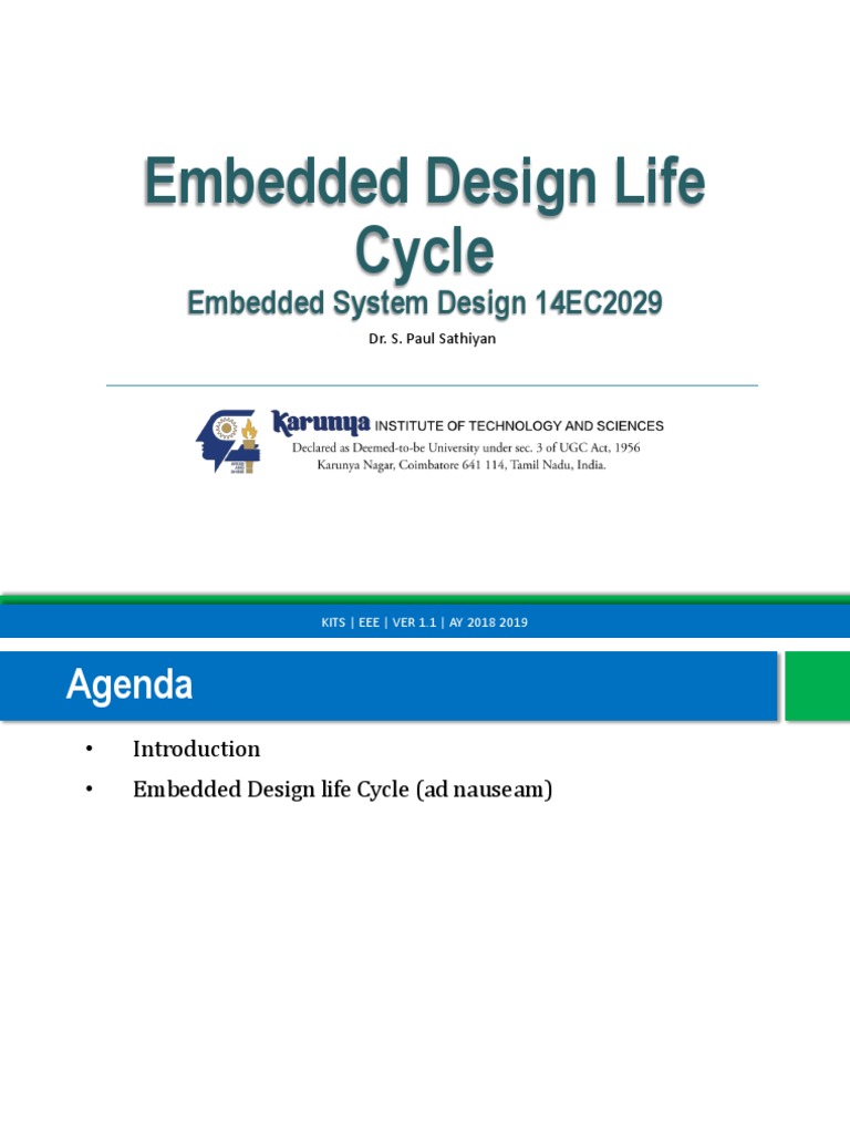 02 Embedded Design Life Cycle | PDF | Embedded System | Central ...