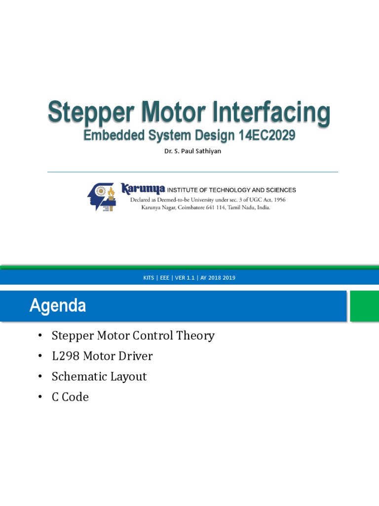 Stepper Motor - Operation, Interfacing and Control | PDF | Electric Motor | Electrodynamics
