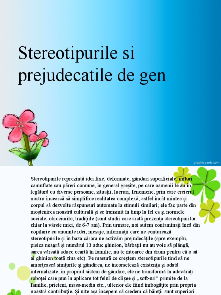 Stereotipuri Si Prejudecati | PDF